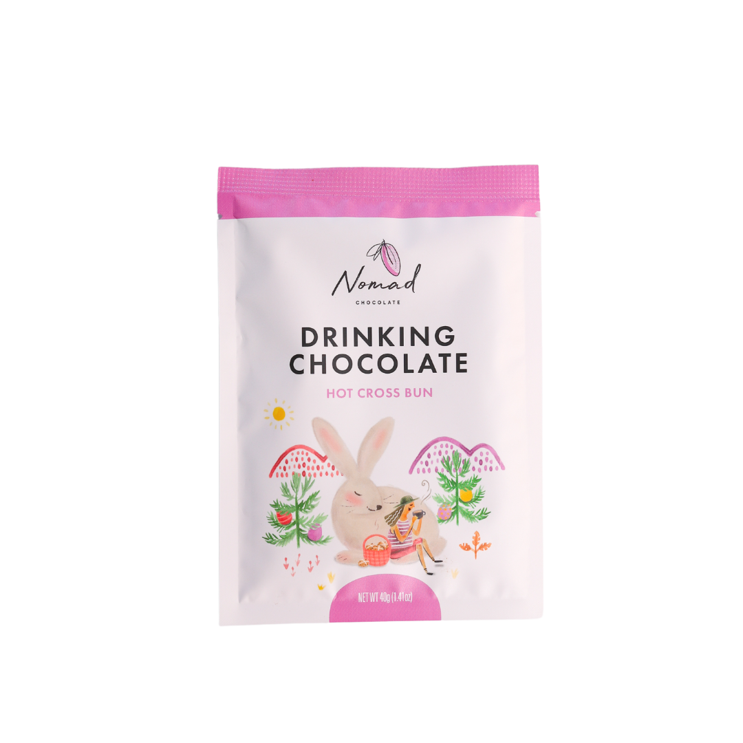 Hot Chocolate Hot Cross Bun Nomad Chocolate