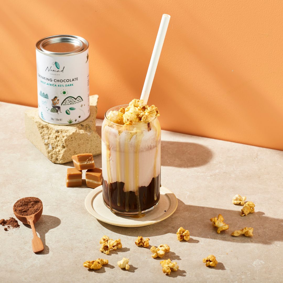 Caramel iced chocolate recipe I Nomad Chocolate