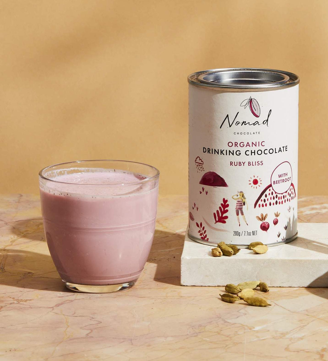 Hot Chocolate Ruby Bliss at Home Recipe | Nomad Chocolate