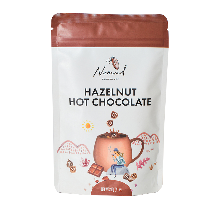 Hot Chocolate Hazelnut Smooth & Vegan | Nomad Chocolate