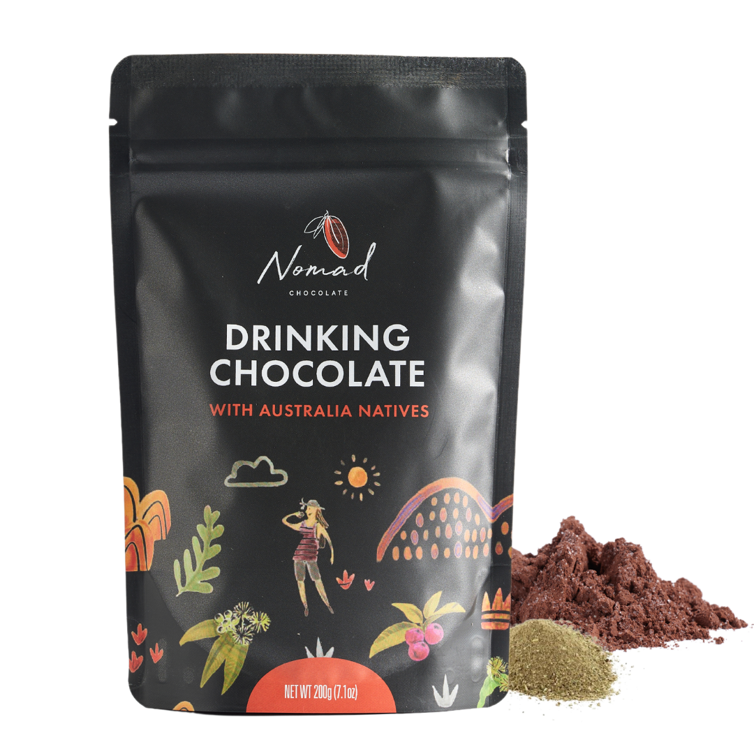 Drinking Chocolate with Australian Natives - Vegan | Nomad Chocolate